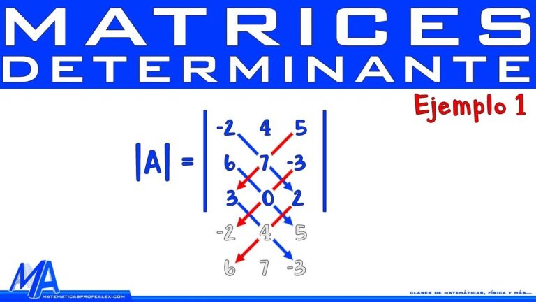 Cómo calcular el determinante de una matriz – Educación y Publicaciones ...