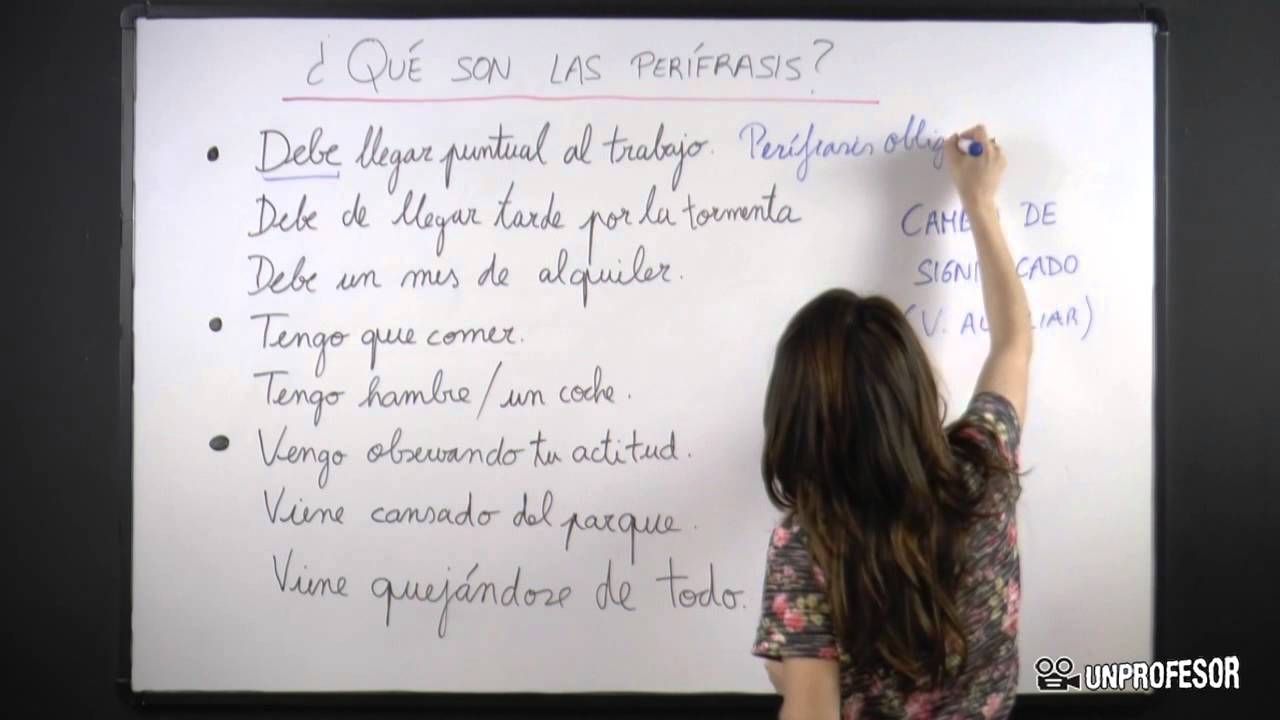 Qué es una perífrasis verbal