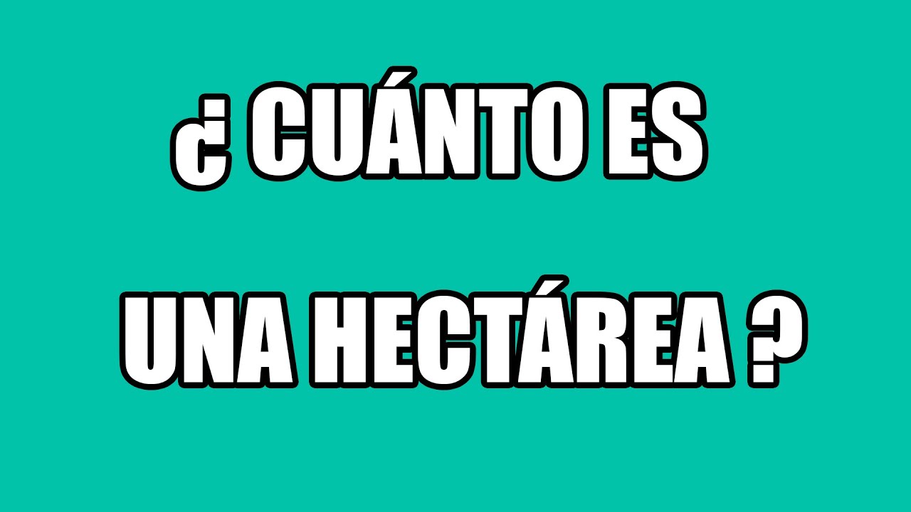 ¿Cuánto es una hectárea? Ejemplo y explicación – Educación y ...