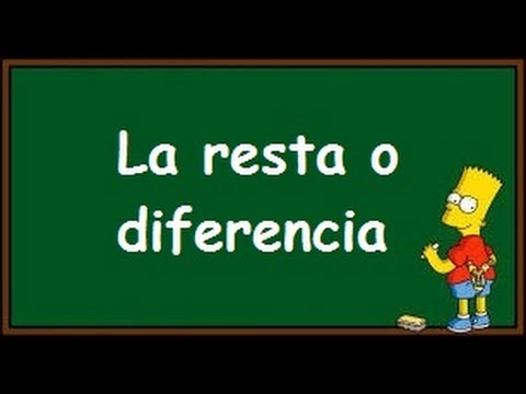 ¿Qué es la diferencia en matemáticas?