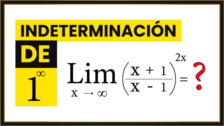 Cómo resolver indeterminaciones de 1 elevado a infinito – Educación y ...