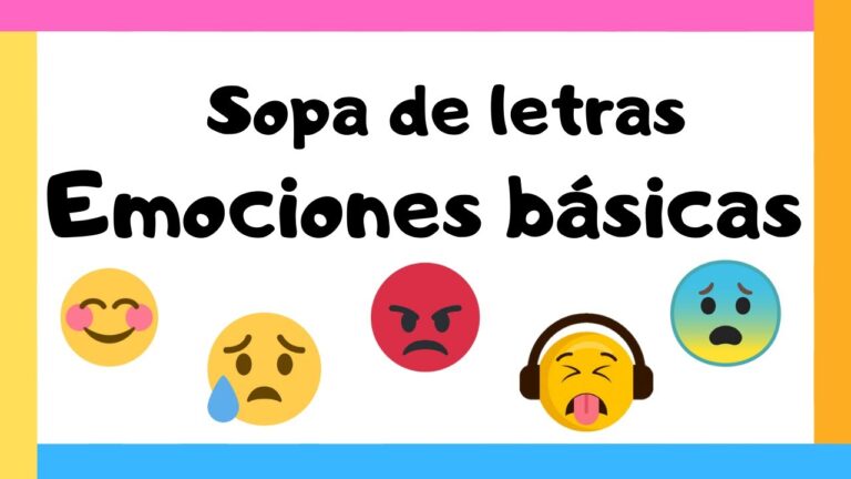 Descubre las emociones en la sopa de letras – Educación y Publicaciones ...