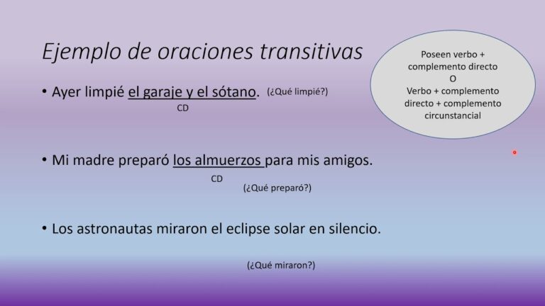 Ejercicios resueltos de oraciones transitivas e intransitivas ...