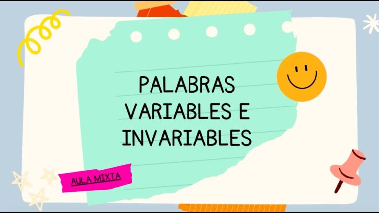 La diferencia entre palabras variables e invariables