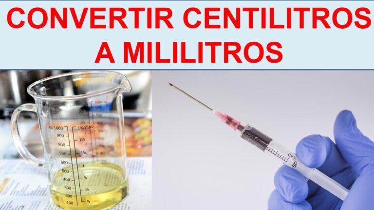 Un centilitro: ¿cuántos mililitros son?