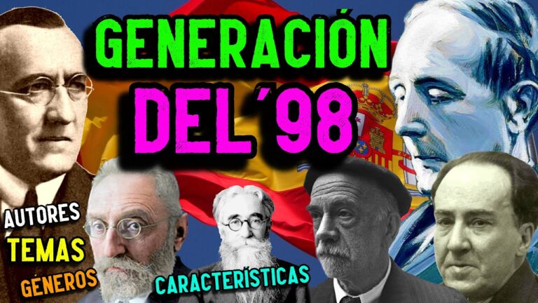 Características principales de la generación del 98: autores y obras ...