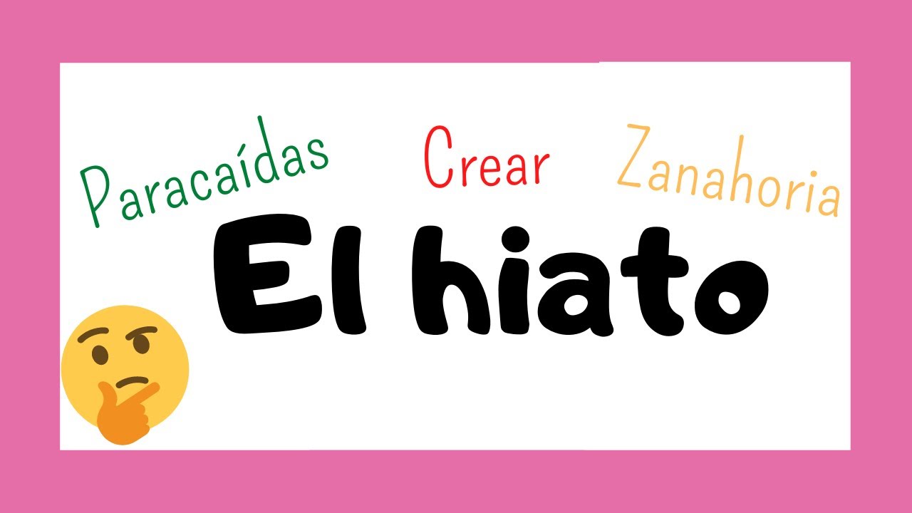 ¿Qué es un hiato? Explicación para niños