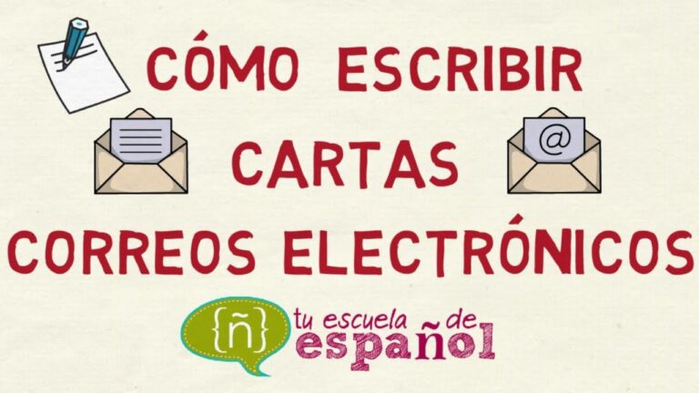 Cómo escribir una carta en español – Educación y Publicaciones Editorial