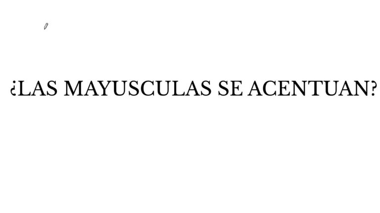 Las mayúsculas se acentúan en 2021 – Educación y Publicaciones Editorial