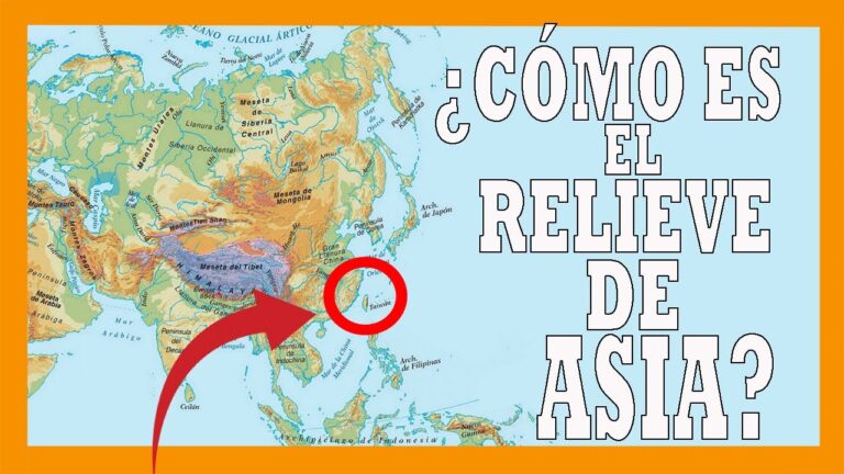 Mapa físico de Asia: mares y relieve – Educación y Publicaciones Editorial