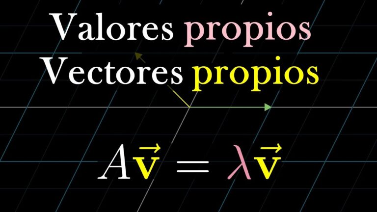 ¿Qué son los valores propios de una matriz? – Educación y Publicaciones Editorial