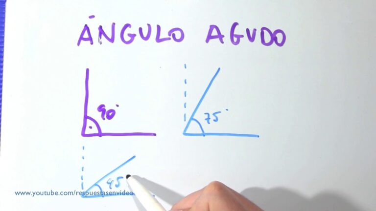 ¿Cuánto mide un ángulo agudo?