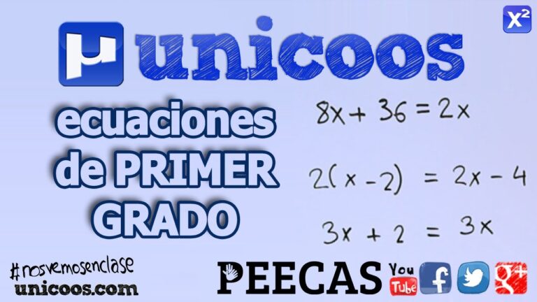 Resolviendo ecuaciones de primer grado en unicoos – Educación y ...