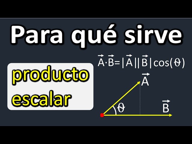 ¿Qué es el producto escalar y cómo se calcula? – Educación y ...