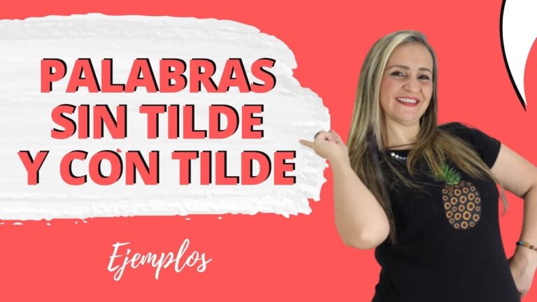 Diferencias entre palabras con tilde y sin tilde – Educación y ...